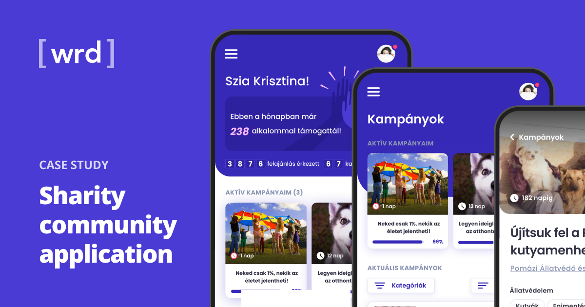 WRD - Sharity community application case study